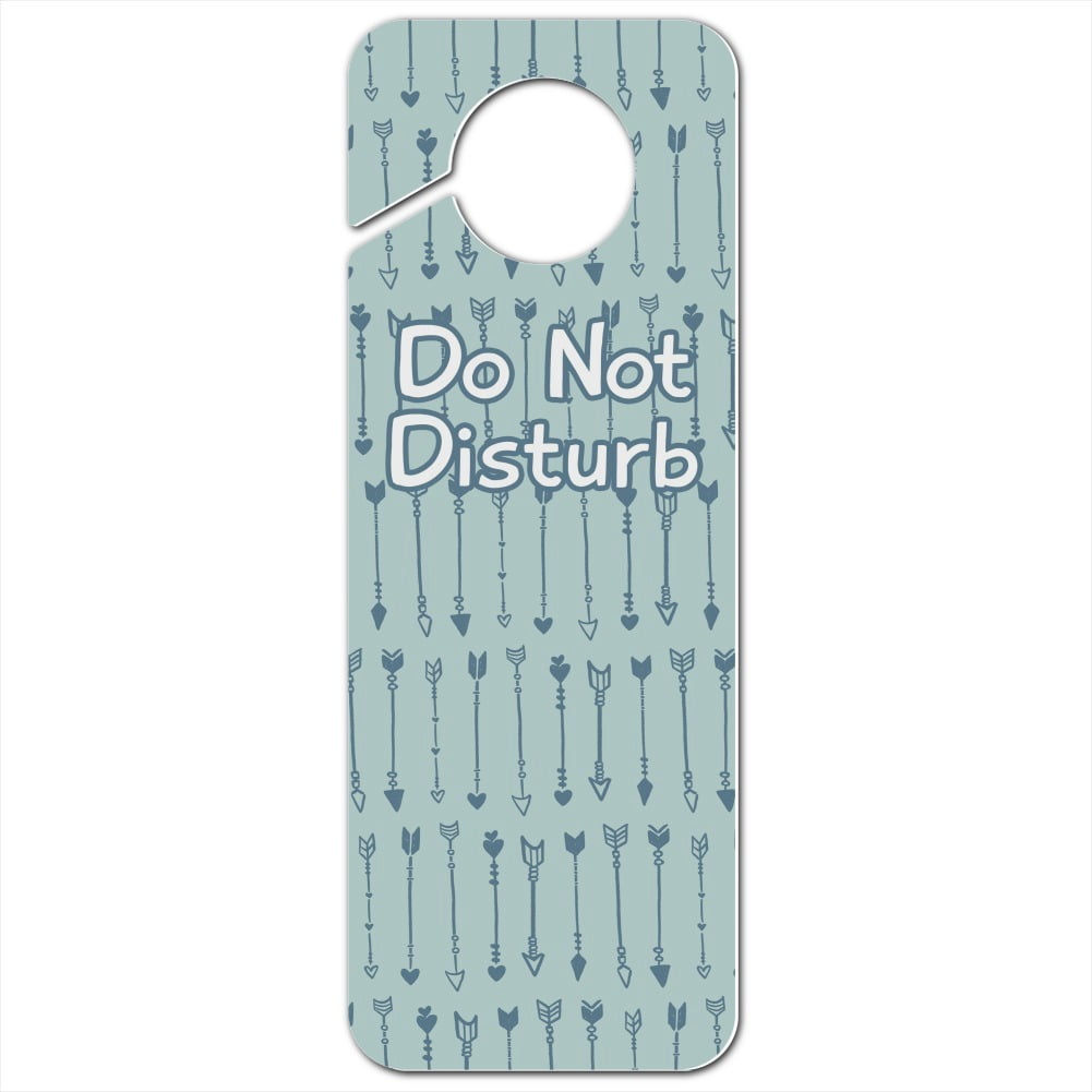 Artsy Arrows Hand Drawn Sketchy Pattern Plastic Door Knob Hanger Sign ...