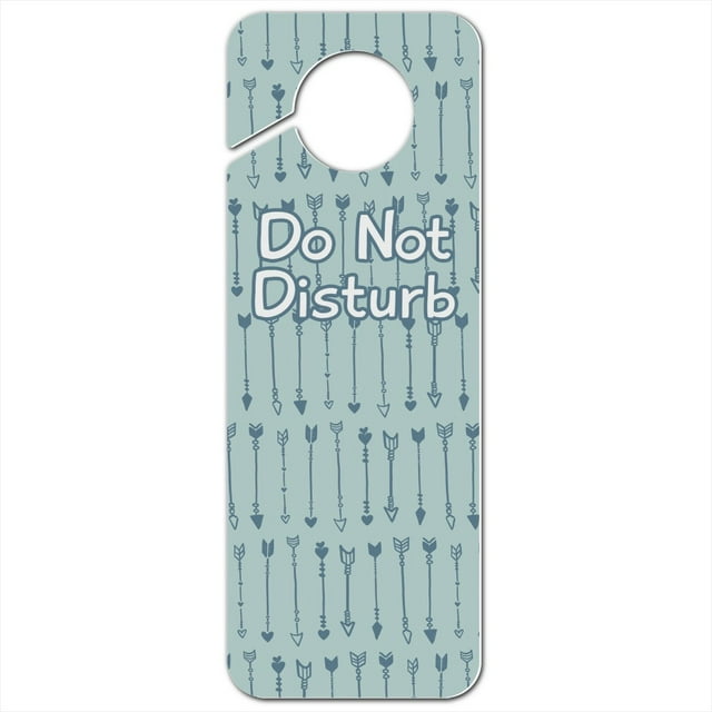 Artsy Arrows Hand Drawn Sketchy Pattern Plastic Door Knob Hanger Sign ...