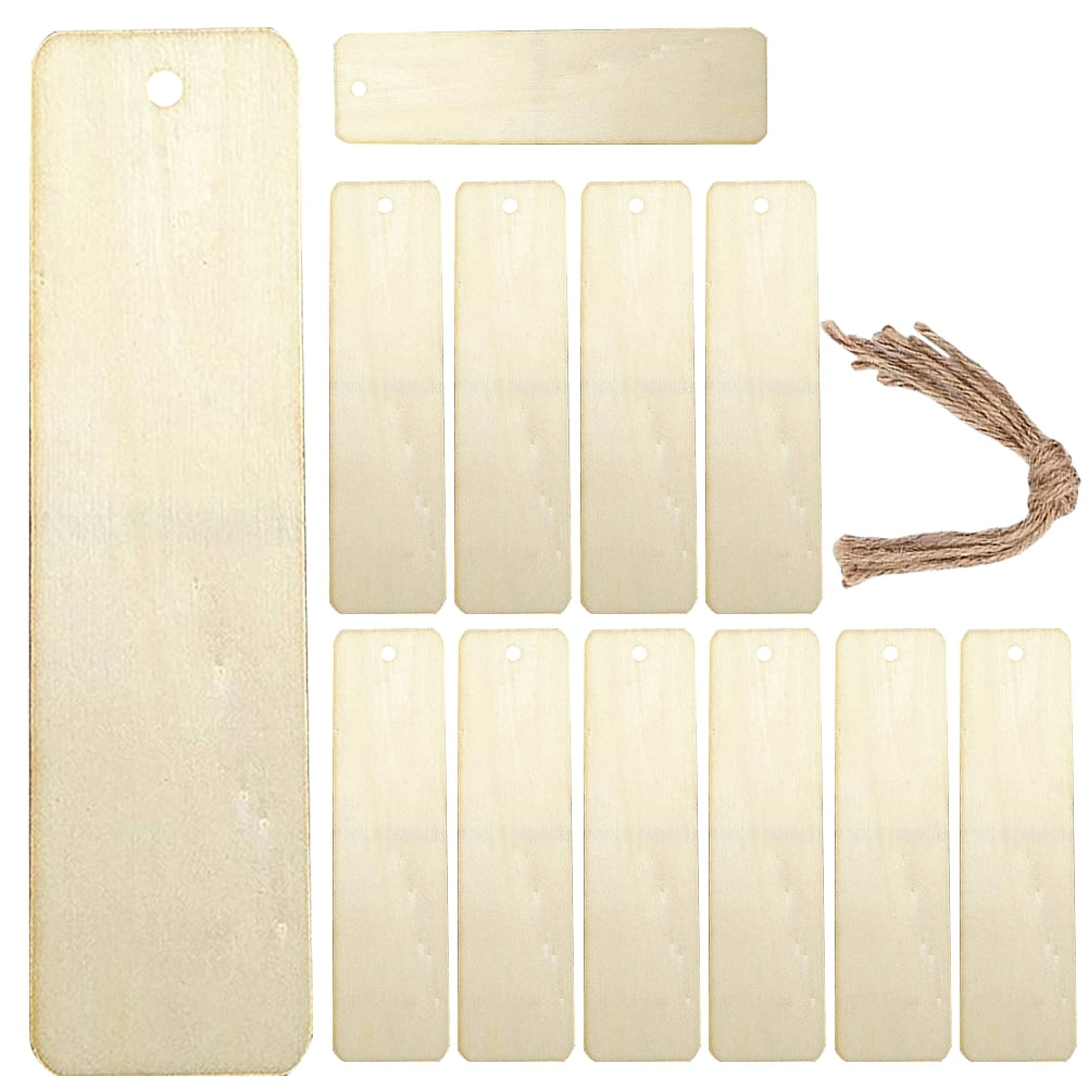 Click here for Cosmobetty 20 Pcs Wood Blank Bookmarks Unfinished... prices