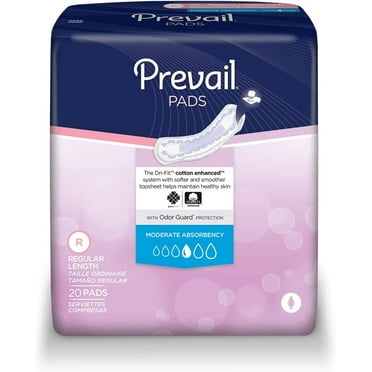Prevail Heavy Absorbency Pant Liner for Long Incontinence, Dry ...