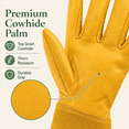Long Cuff Leather Rose Pruning Gardening Gloves for Women and Men ...