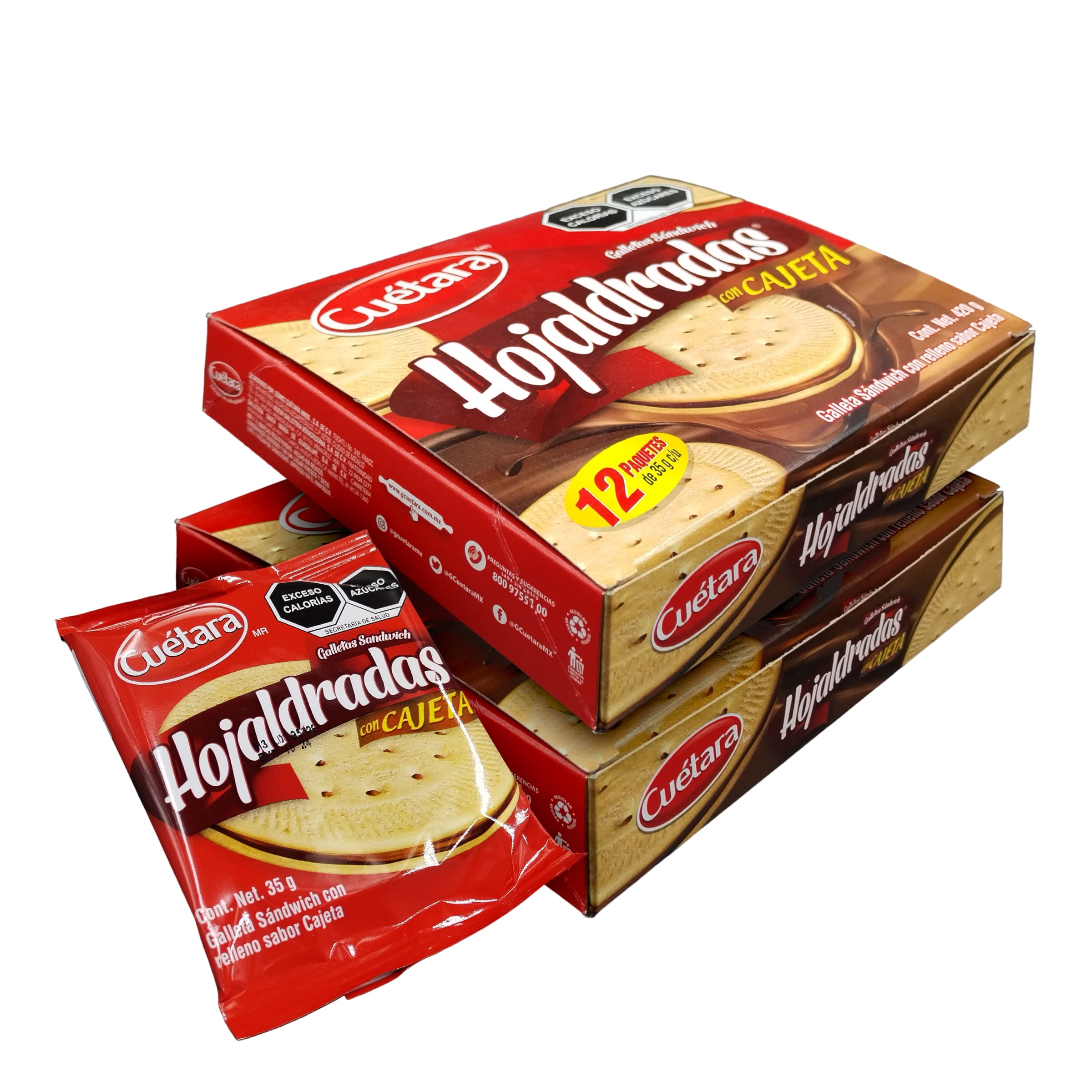 Pack 2 Galletas Cuétara Hojaldradas con Cajeta 12 pzas c/u | Walmart en ...