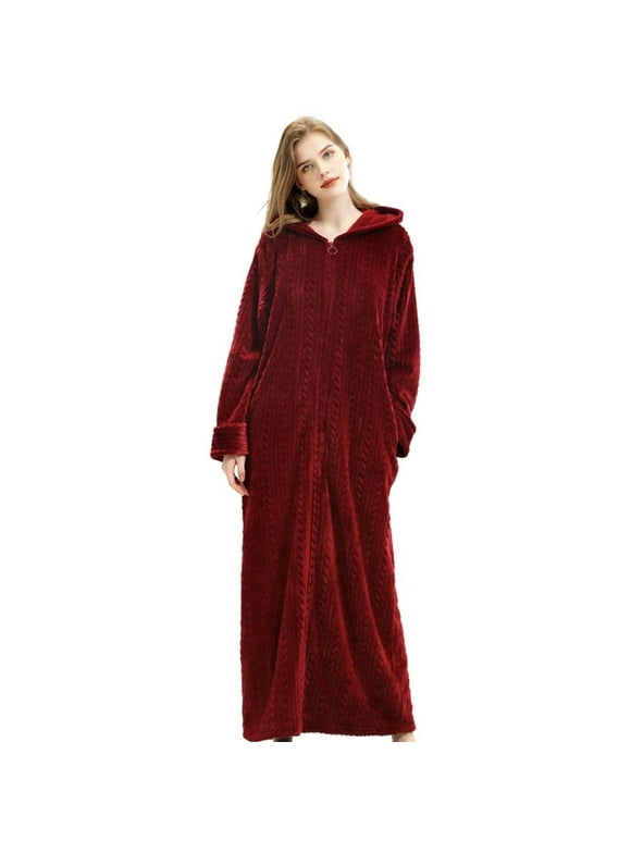 Zipper Robes Women