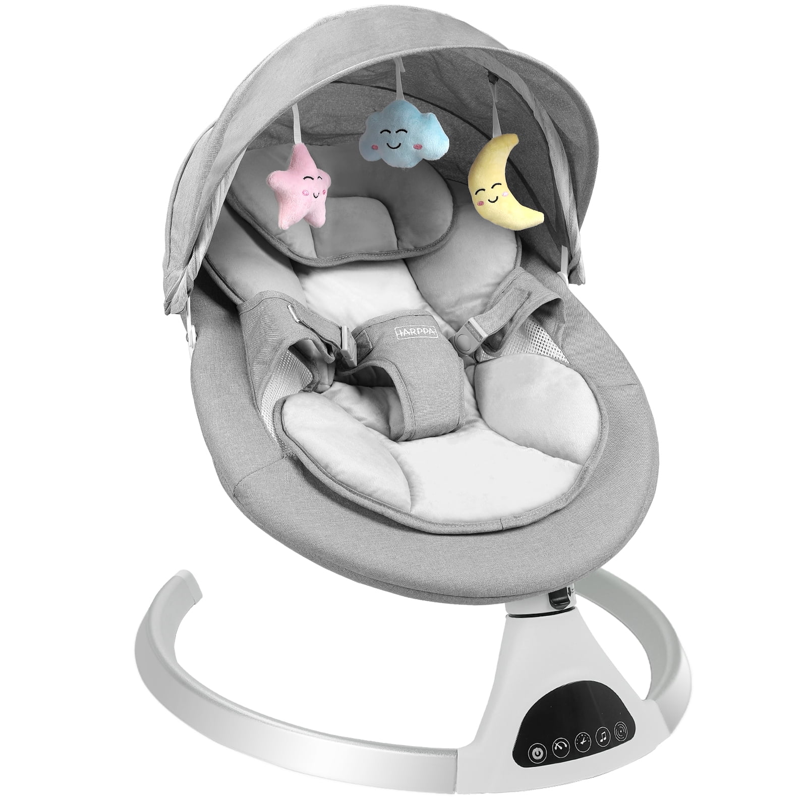 HARPPA Electric Baby Swing for Infants to Toddler, Portable Baby Rocker ...