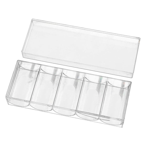 Clear Chips Tray Stackable for Family Gaming Accessories Tabletop Chips ...
