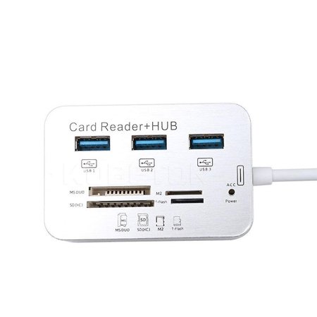 High Speed 5 Gbps Usb 3.0 Multi Hub + Card Reader COMBO Mini Hub with ...