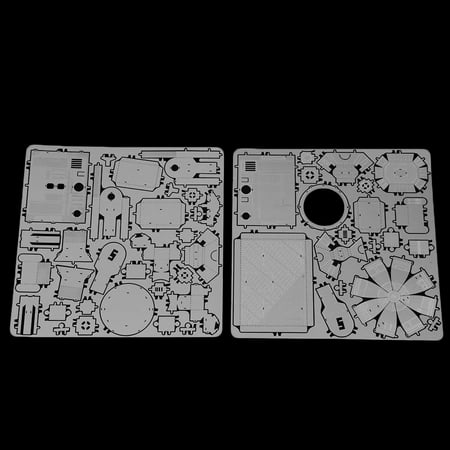 Metal Robot 3D Laser Cut Miniature Model Kits 2 Sheets Wars DIY Toys ...