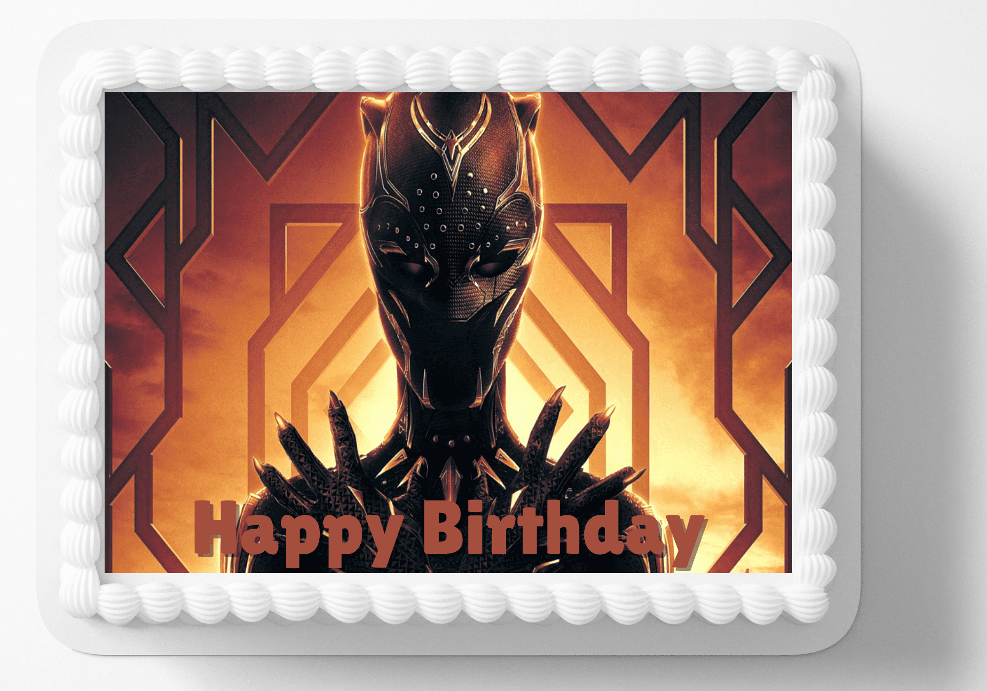 Black Panther Image Edible Cake Topper Birthday Cake Decoration Edible ...