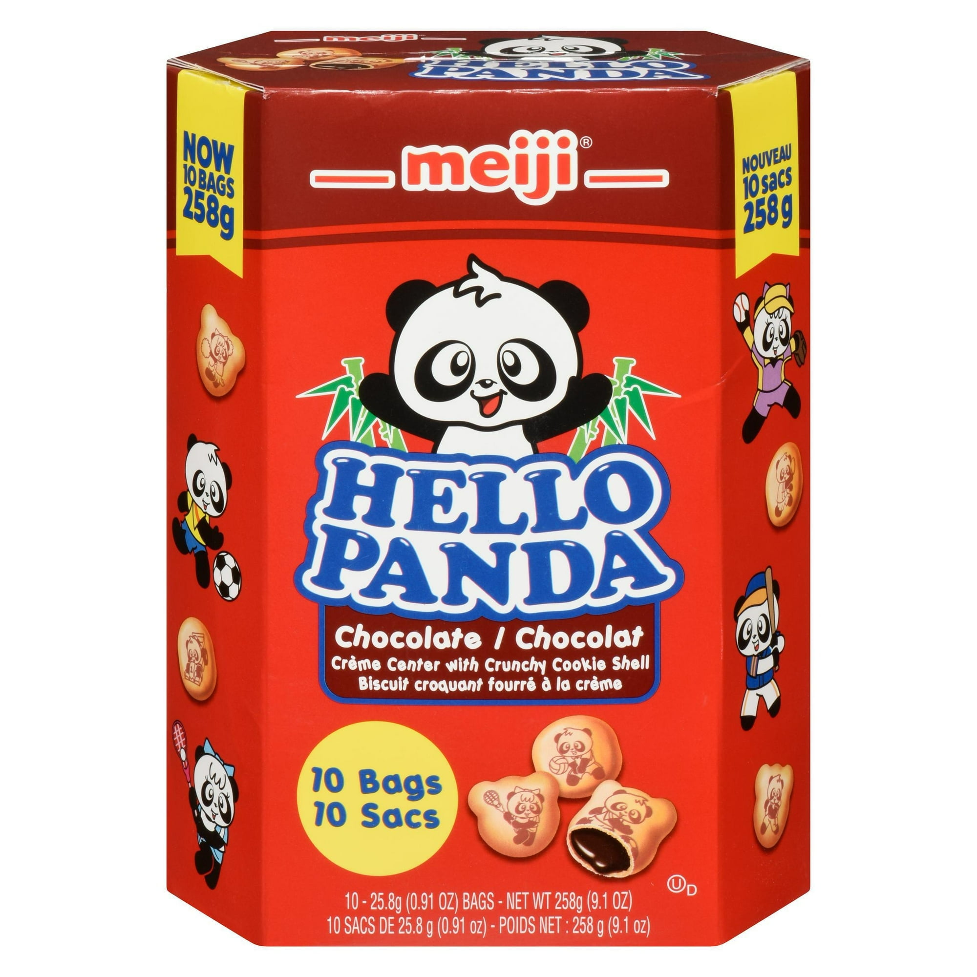 Click here for Meiji Giant Hello Panda Cookies - Chocolate 258 G prices