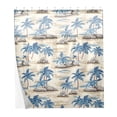 BZSMCE Palm Stone Pattern Pattern Bathroom Shower Curtain Set with ...
