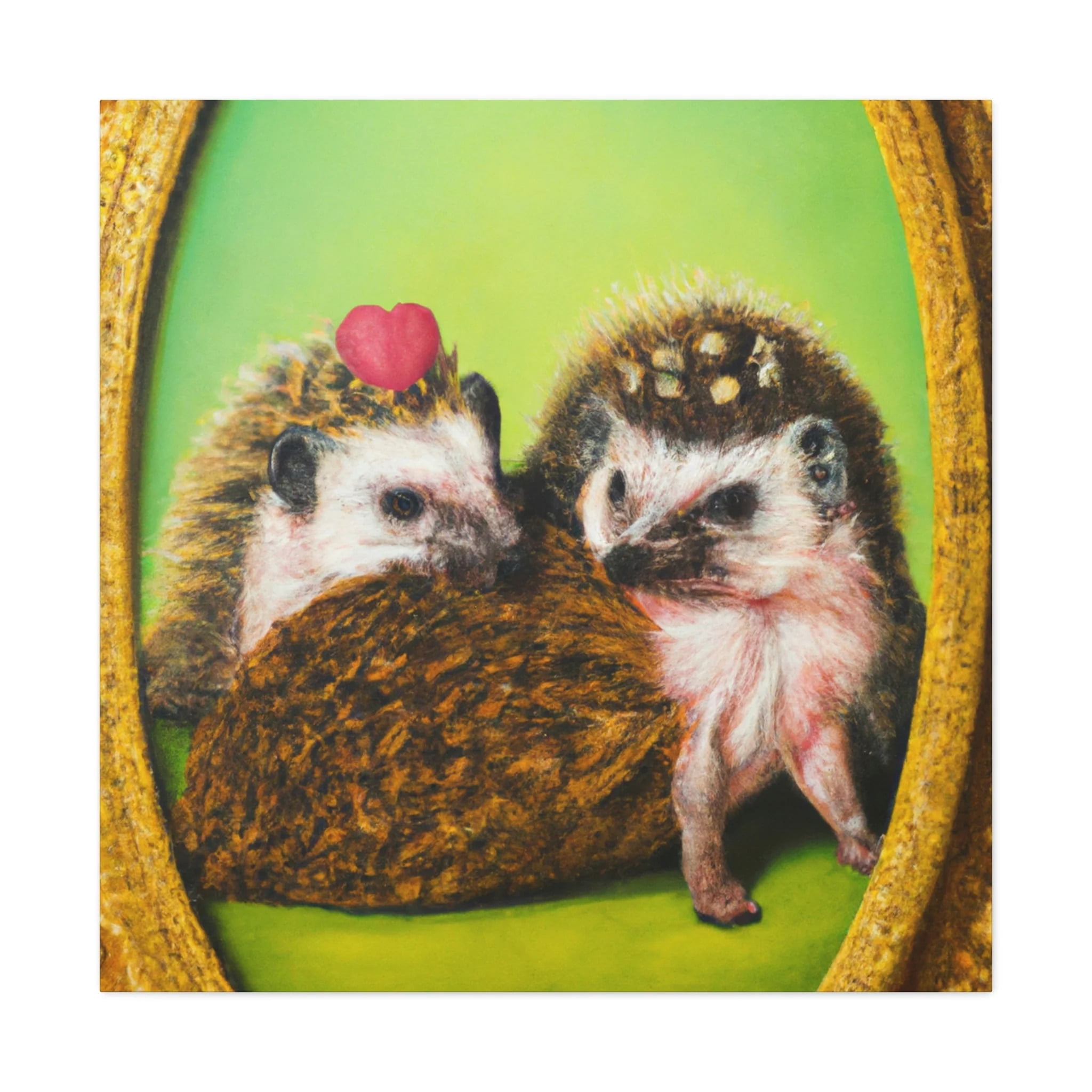 Hedgehogs in Rococo - Canvas - Walmart.com