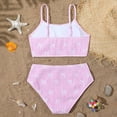 Byoo Tween Girls UPF 50+ 2-Piece Bikini Set Smocked Bow Print Quick Dry ...