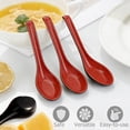 Soup Spoon Set of 1 with Long Handle Easy to Hold, Unbreakable Plastic ...