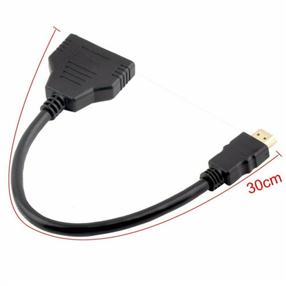Prettyui HDMI Port Male To Female 1 Input 2 Output Splitter Cable ...
