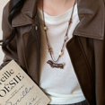 Cute Dachshund Dog Pig Nose Wooden Pendant Necklace for Women, New ...