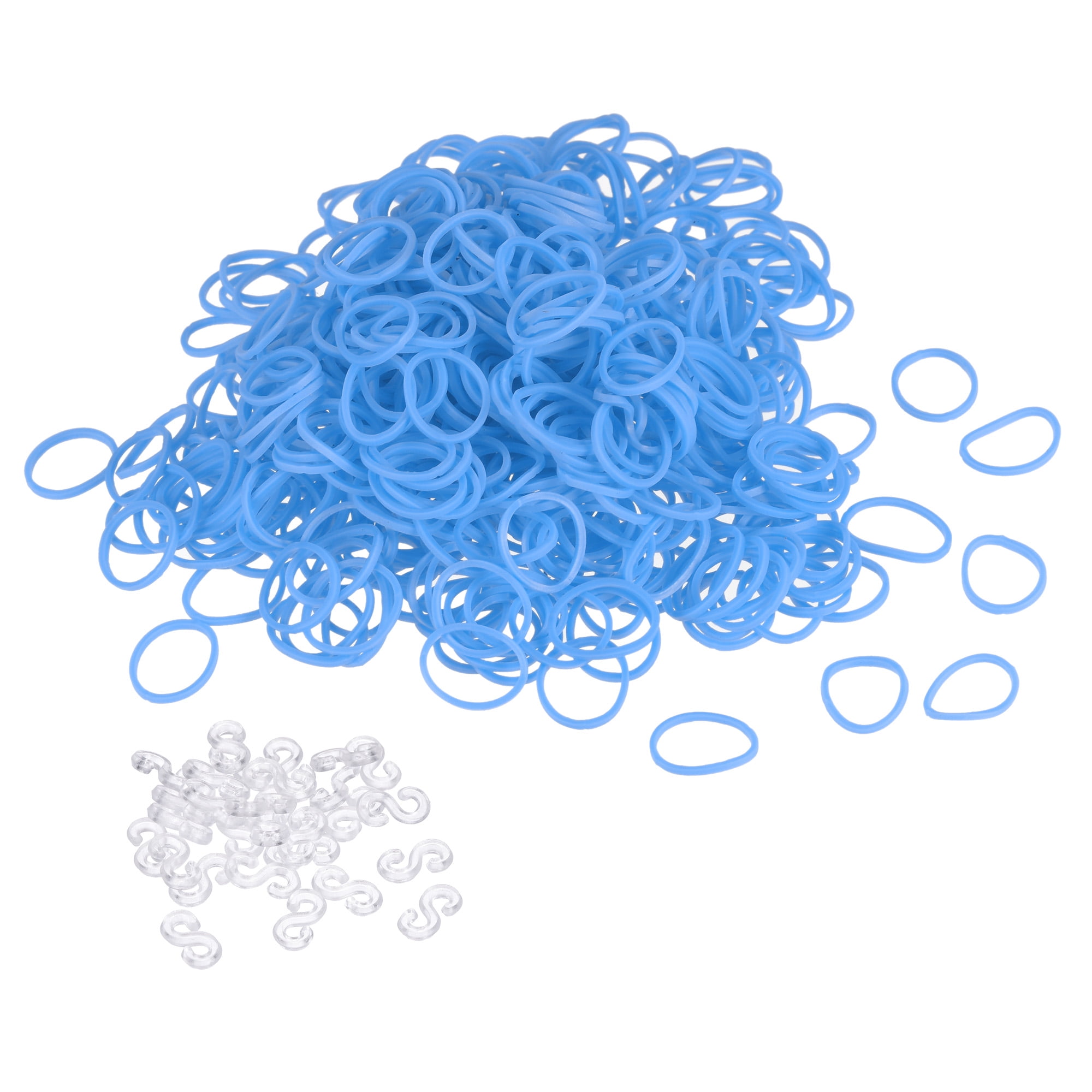 Click here for Unique Bargains Rubber Band Blue Stretchable Rubbe... prices