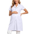 CheerKidz Women Maternity Nurse Uniform Short Sleeve Button Front Work ...