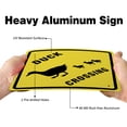 UV Protected Waterproof Aluminum Warning Signs Yellow 250x250x1mm Hole ...