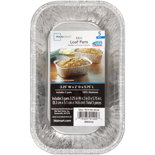 Mainstays Mini Loaf Pans, 5 Count – Walmart Inventory Checker – BrickSeek