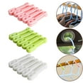 10Pcs Silicone Windproof Buckle Anti-slip Fixed Lock Hanger Clips for ...
