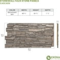 Ekena Millwork 48 5/8"W x 24 3/4"H x 1 1/4"D Cascade Stacked Stone ...