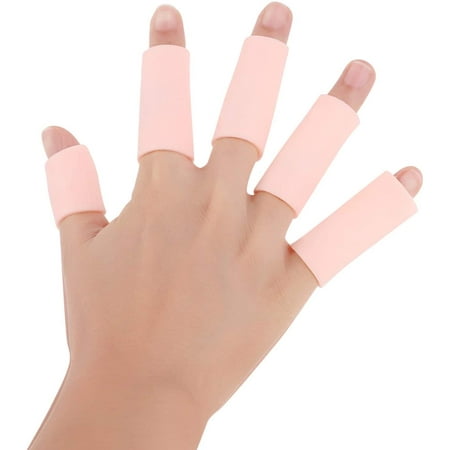 10pcs Gel Finger Protector Silicone Finger Cots Thumb Sleeves Finger ...