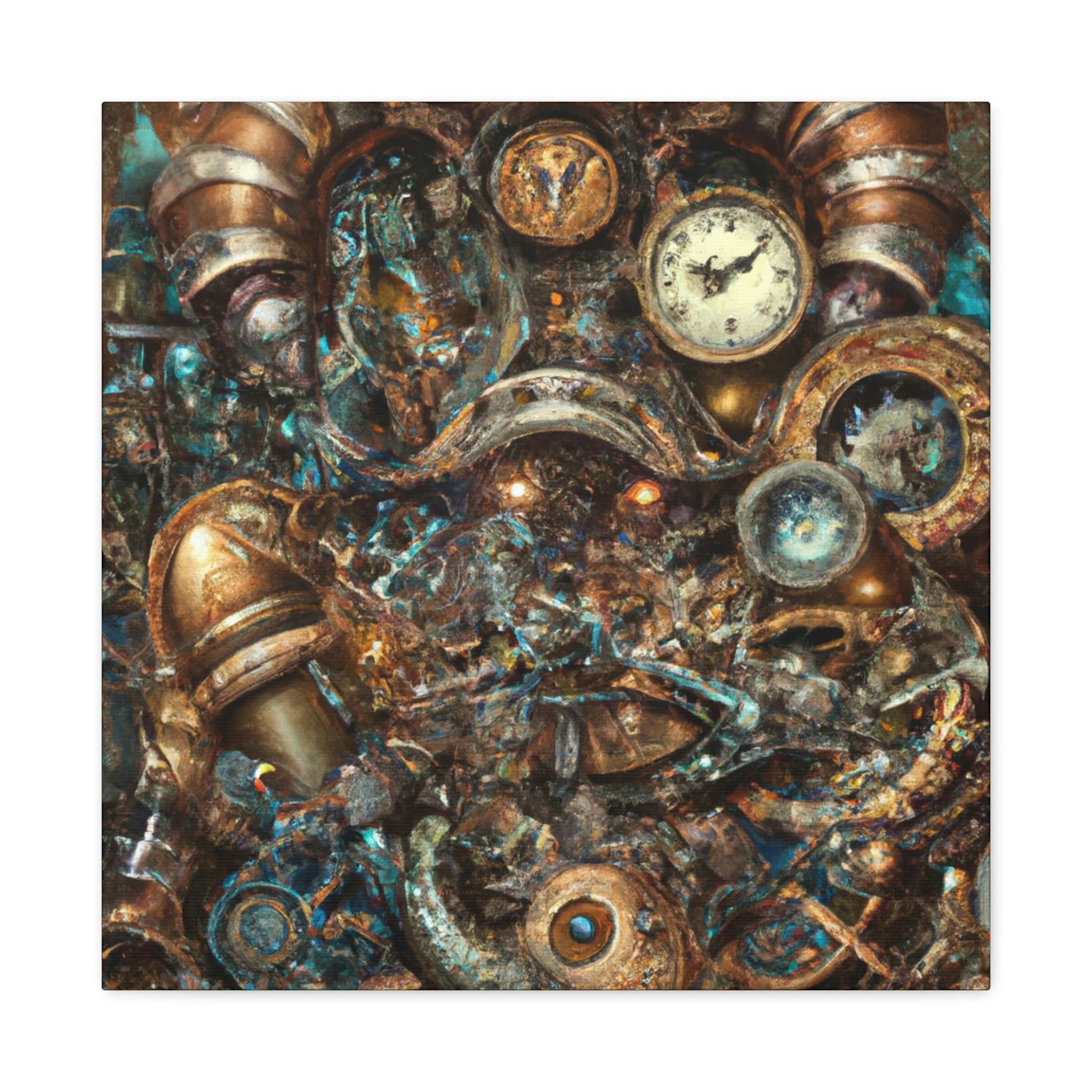 Time's Clockwork Palace - Canvas - Walmart.com