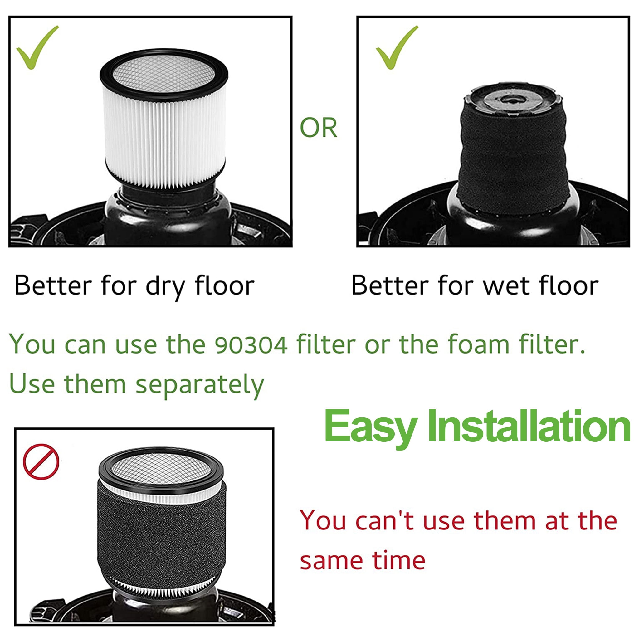 Buy AMI PARTS 90304 Replacement Cartridge Filter and Foam Sleeve Filter ...