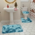 Bathroom Rug Set Winter Thicken Soft Plush Bath Mats Square & U Shape ...