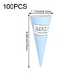 Hzzsbu 100-count Disposable Snow Cone Cups, Paper Cones for Shaved Ice ...
