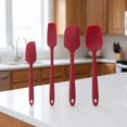 4-piece silicone spatula set, heat-resistant baking spatula, mini ...