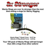 Wacky Rings - O-Rings for Wacky Rigging Senko Worms 100 orings for 4+5 ...