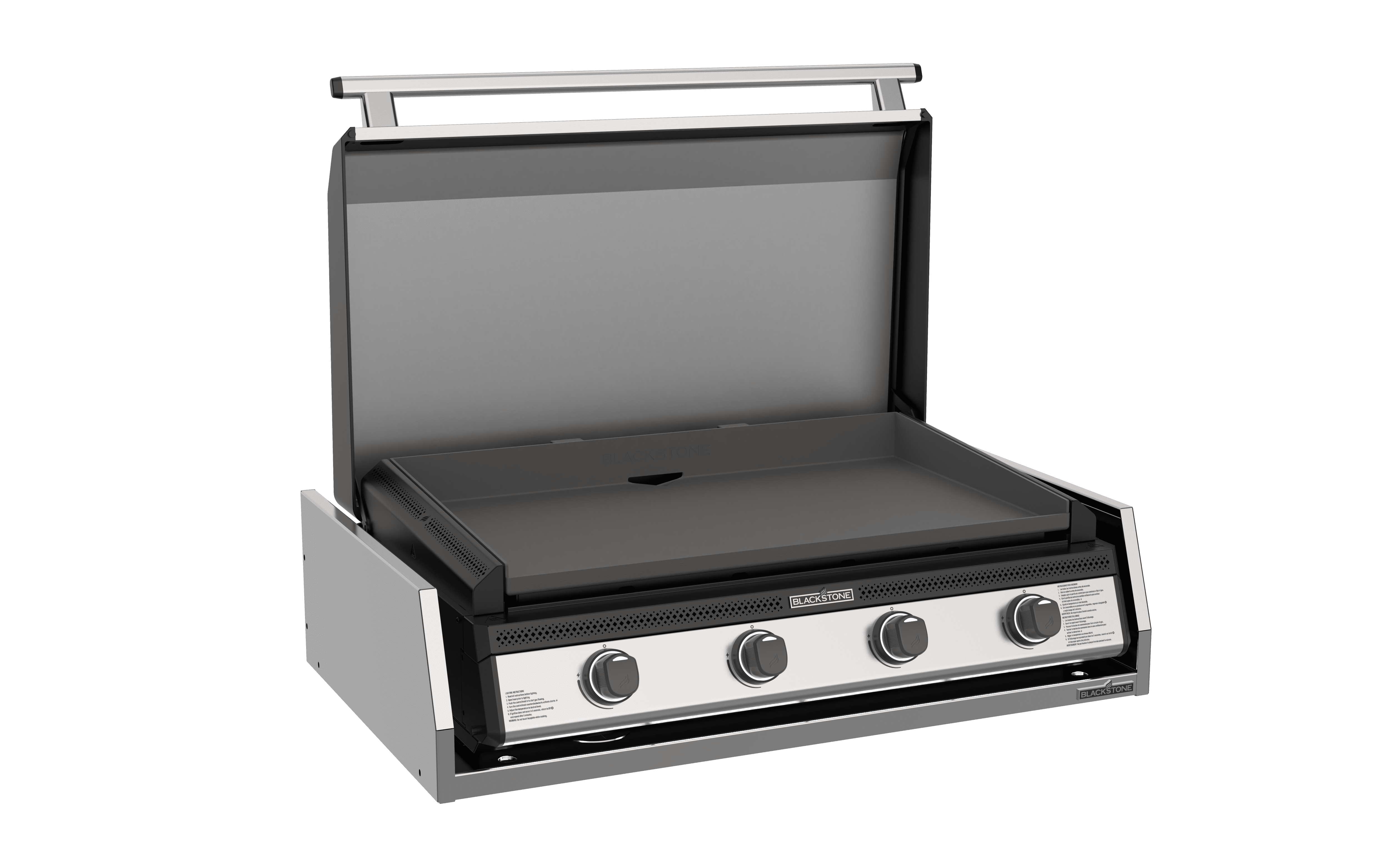 Blackstone Stainless Steel 36" Built-In Griddle with Hood and Stainless ...