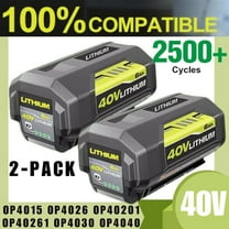 2Pack Replace for Ryobi 40V 6.0Ah OP4040 Battery Compatible with Ryobi ...