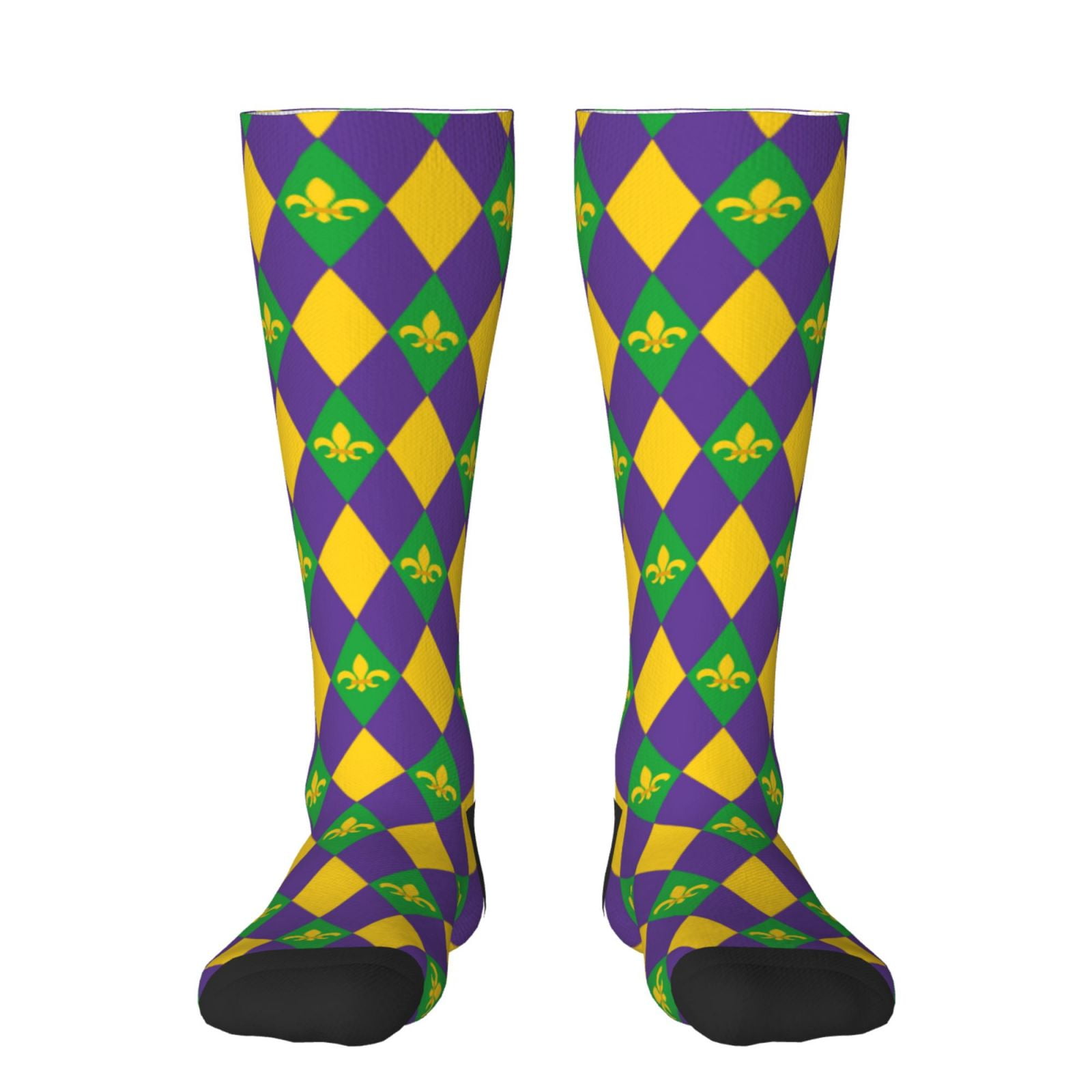 Fotbe Mardi Gras Calcetas Divertidas Estampadas para Hombre y Mujer ...