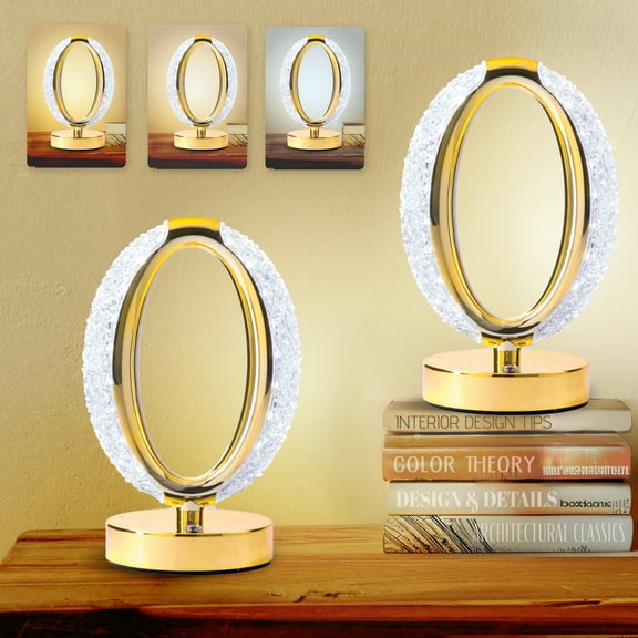 OneDesign Home Portable and Rechargeable Touch Lamp with Black Fabric ...