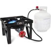 Gymax Outdoor 2-Burner Stove High Pressure Propane Gas Camp Stove 150,000 BTU - Walmart.com