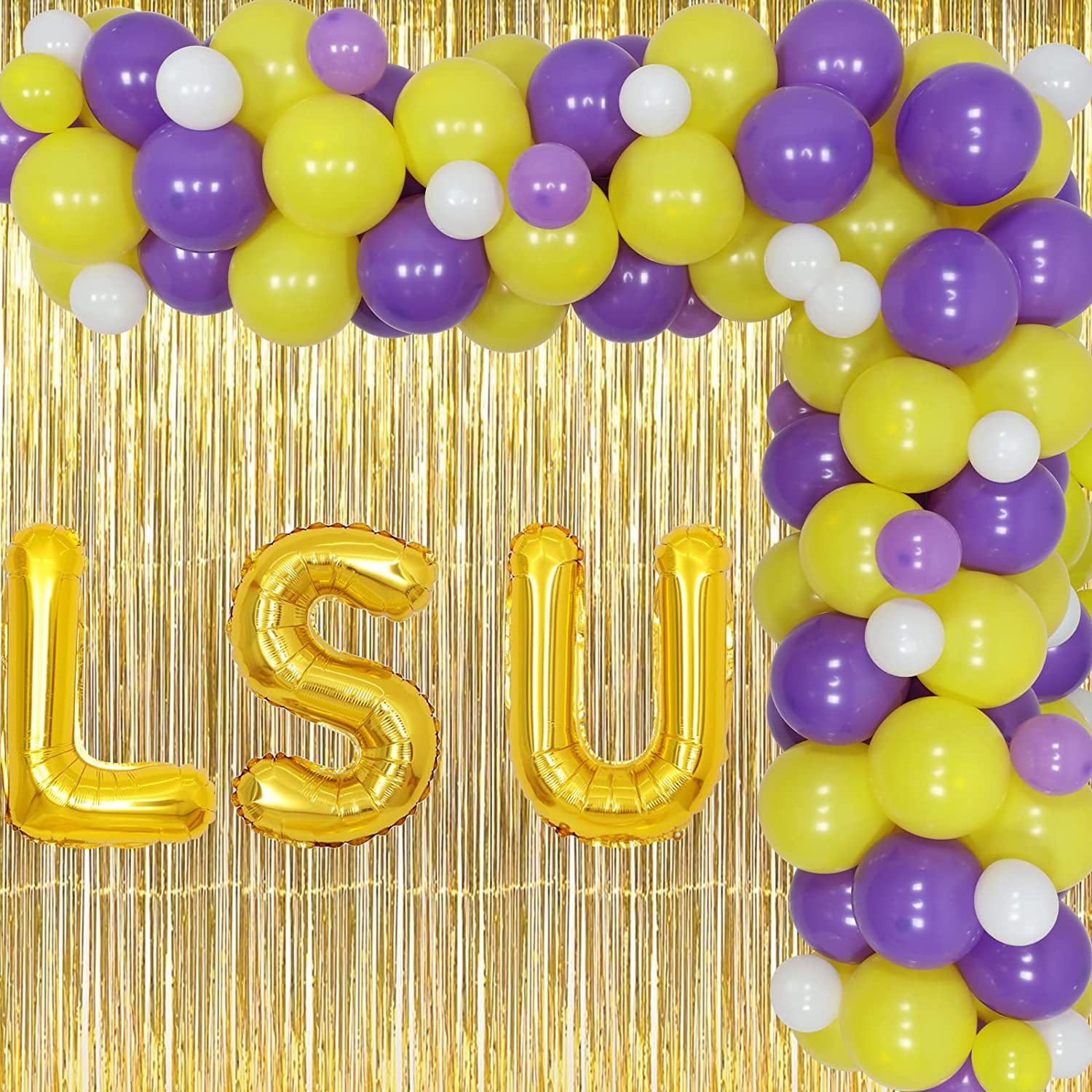Graduation Party Decorations Purple Yellow, LSU Graduation Decorations ...