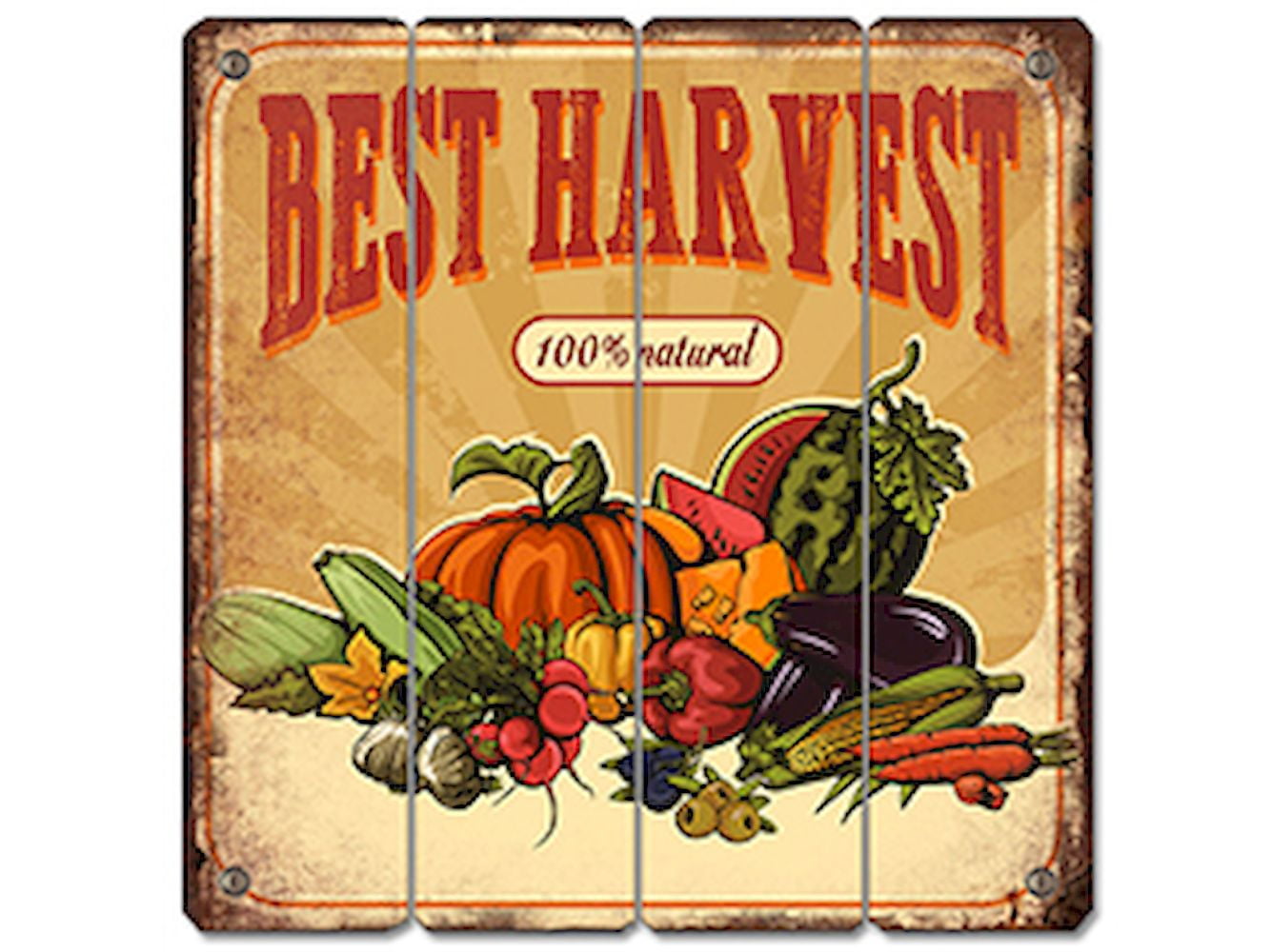 "Best Harvest " Wooden Sign - Walmart.com