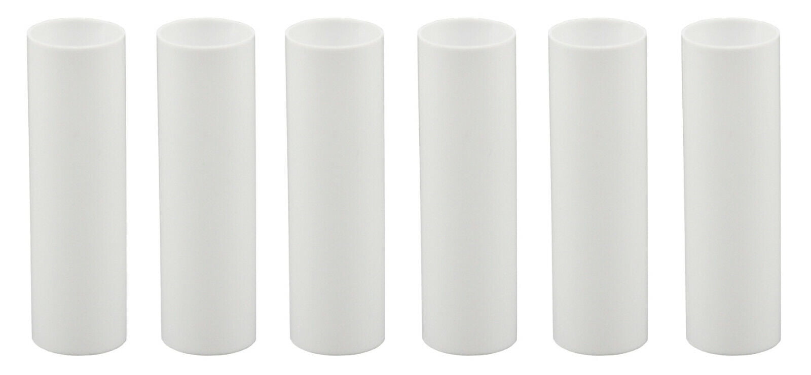 3 Inch White Plastic Candle Cover For Candelabra Base Lamp Sockets, 6 ...