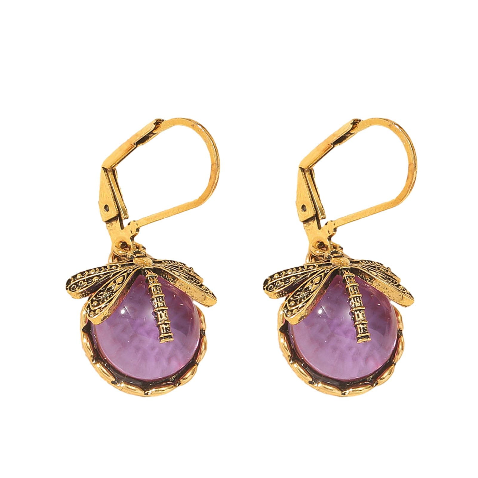 Click here for Lymayter Dragonfly Decor Leverback Earrings 1 Pair... prices