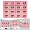 16 Drawer Desktop Organizer Library Card Catalog Cabinet Wood Multi ...