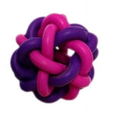 Multipet Nobbly Wobbly 4" Interwoven Rubber Ball, Colorful Fetch Toy ...