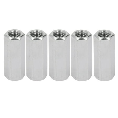 Hex Connection Nuts,5PCS Hex Coupling Nuts Long Coupling Nuts Stainless ...