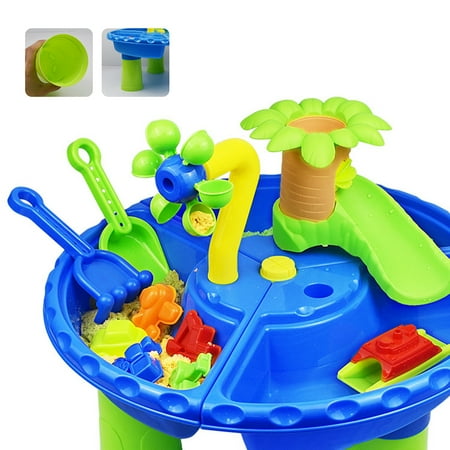 AIHOME Beach Play Activity Table Kids Durable Innovative Sand and Water ...