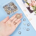 120Pcs 4 Colors Brass Leverback Earring Findings Ear Wire with ...