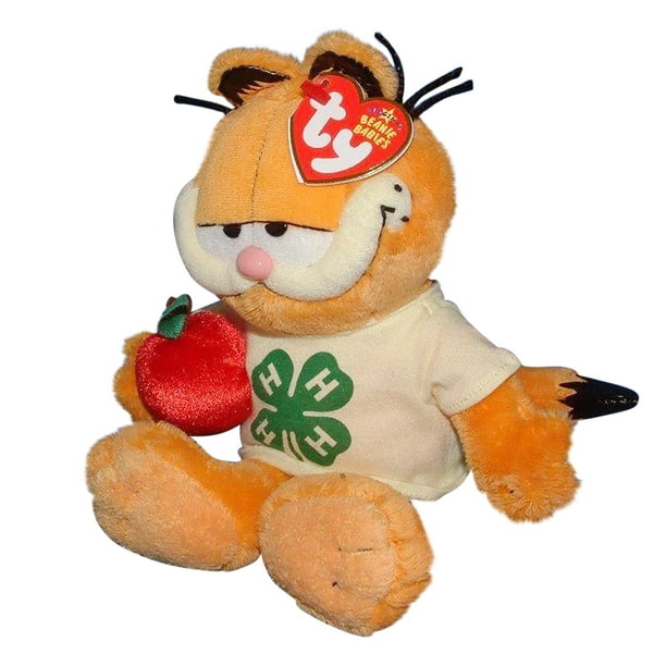Ty Beanie Baby: Garfield the Cat - 4-H Club | Stuffed Animal | MWMT ...