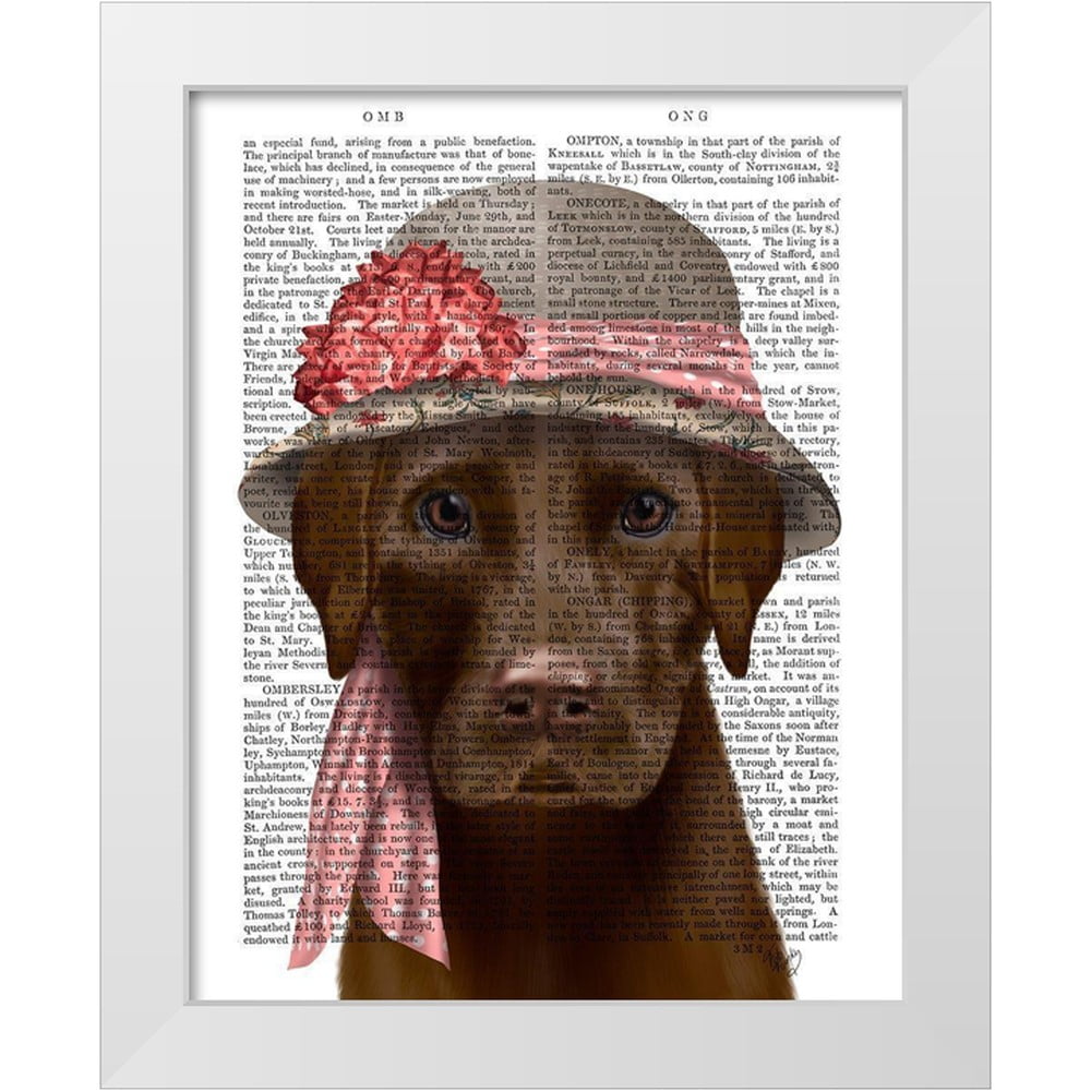 Fab Funky 20x24 White Modern Wood Framed Museum Art Print Titled ...