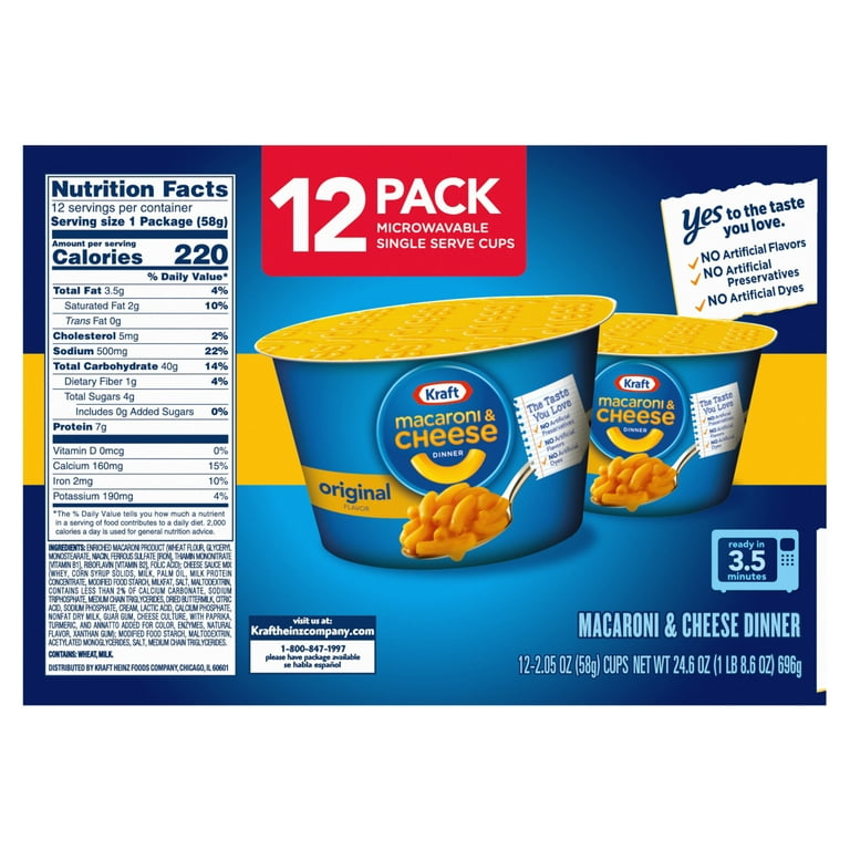 Kraft Macaroni And Cheese Cup