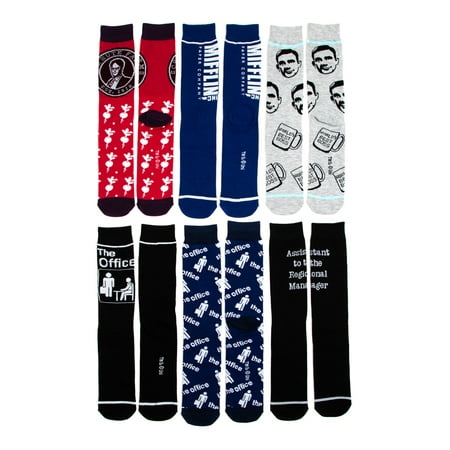 The Office - Men's Office 6pk Socks - Walmart.com - Walmart.com